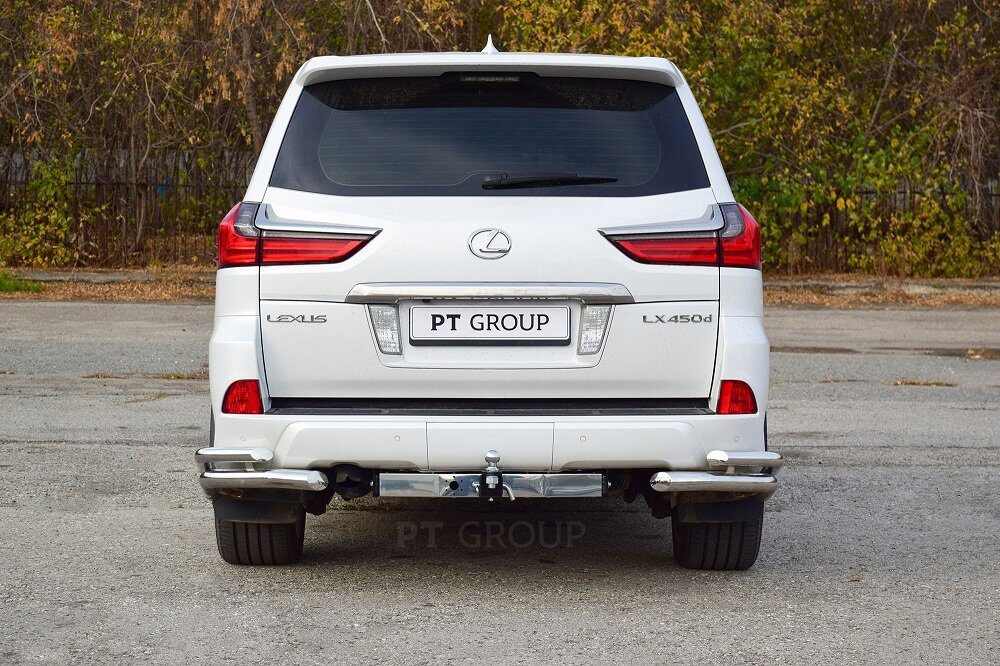 Купить ФАРКОП ЛЕКСУС ЛХ | LEXUS LX с накладкой из нержавейки в Барнауле